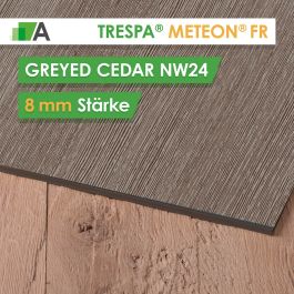 TRESPA® METEON® FR Greyed Cedar - Stärke 8mm